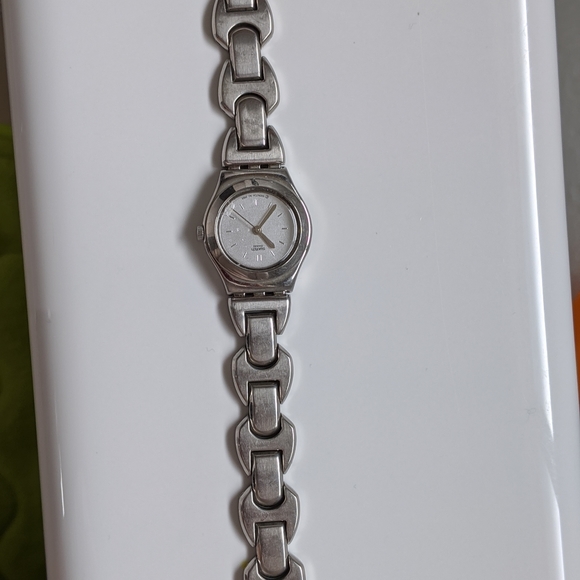Swatch | Accessories | Silver Swatch Watch | Poshmark